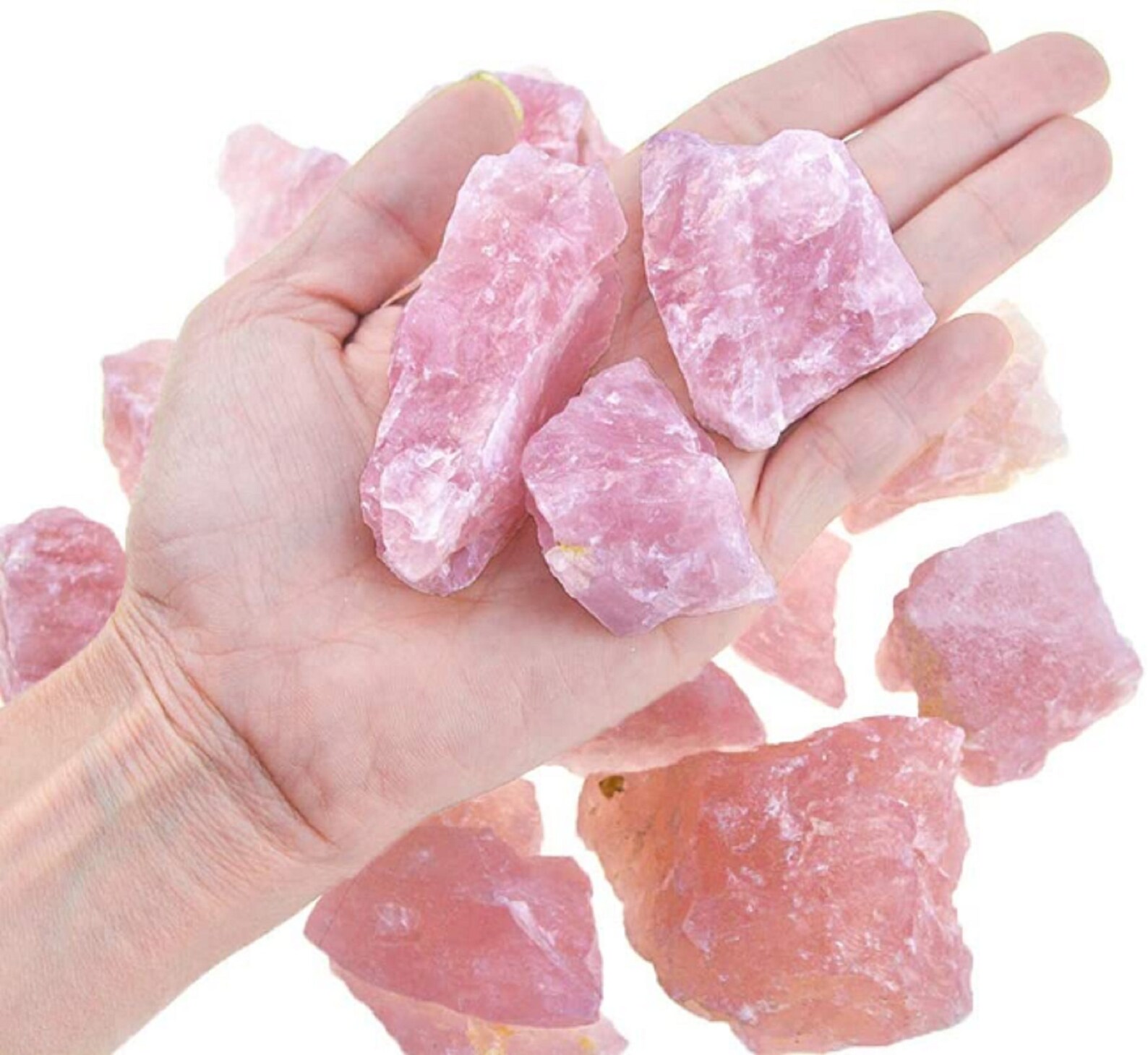 Rose Quartz Rough Stones Large 1 Natural Raw Stones - Etsy