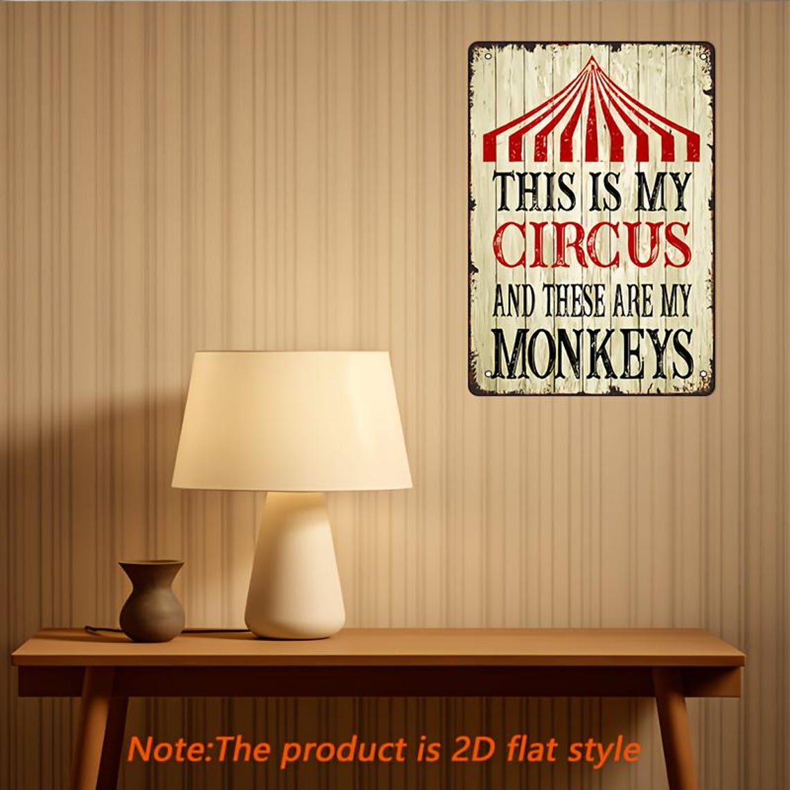 This is My Circus and These Are My Monkeys Classic Circus Tent Design ...