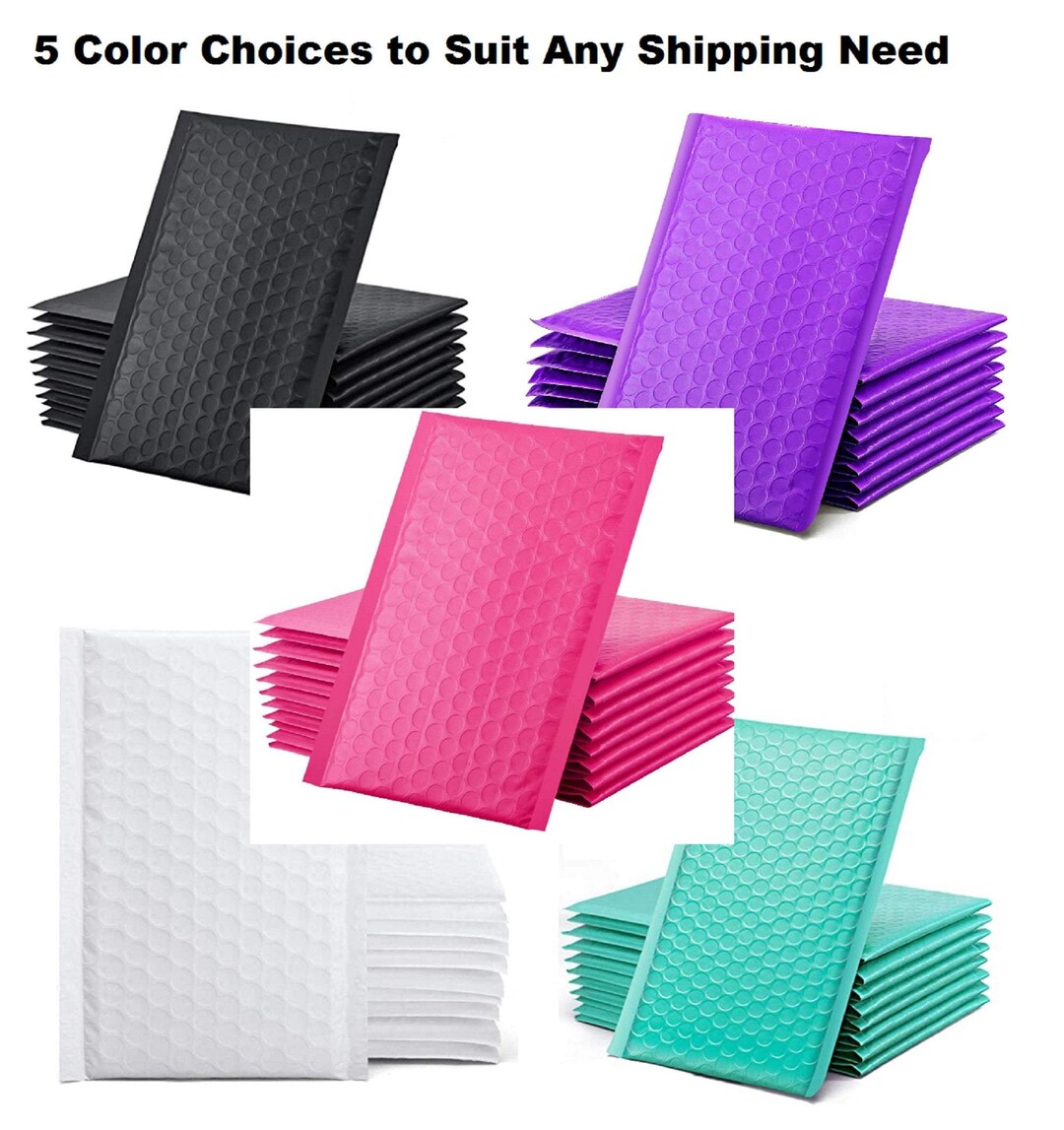 5-500 4x8 Color Poly Bubble Mailers Free Same Day Shipping for 35.00 ...