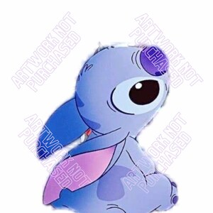 Stitch Transparent Background Print File | Colorful DIY Frameable Wall ...