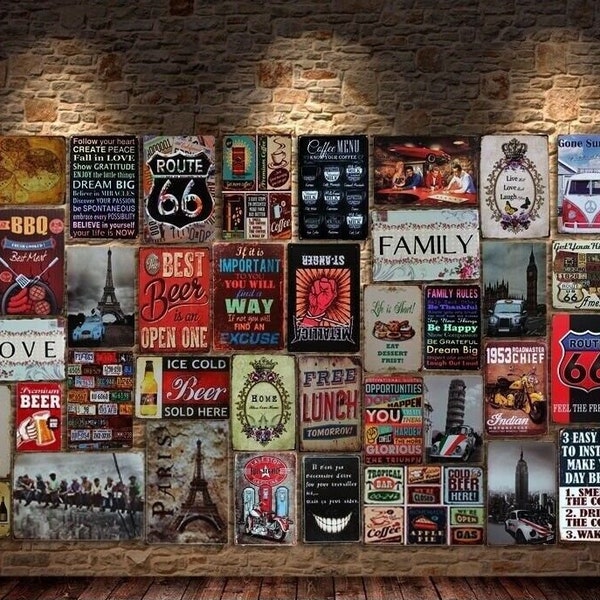 Retro Vintage Signs - Etsy