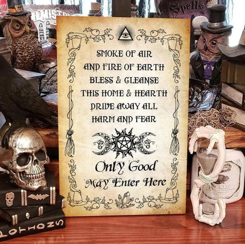 Home Blessing Only Good May Enter Here Wiccan Blessing Wicca - Etsy