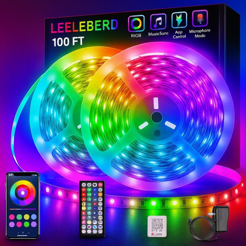 Rgb Neon Strip Lights - Etsy