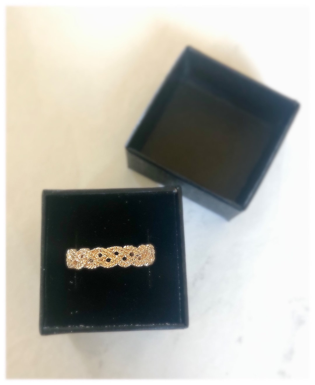 Vintage Gold Antique Cocktail Ring Circa 1960s in Braided Rope Motif ...