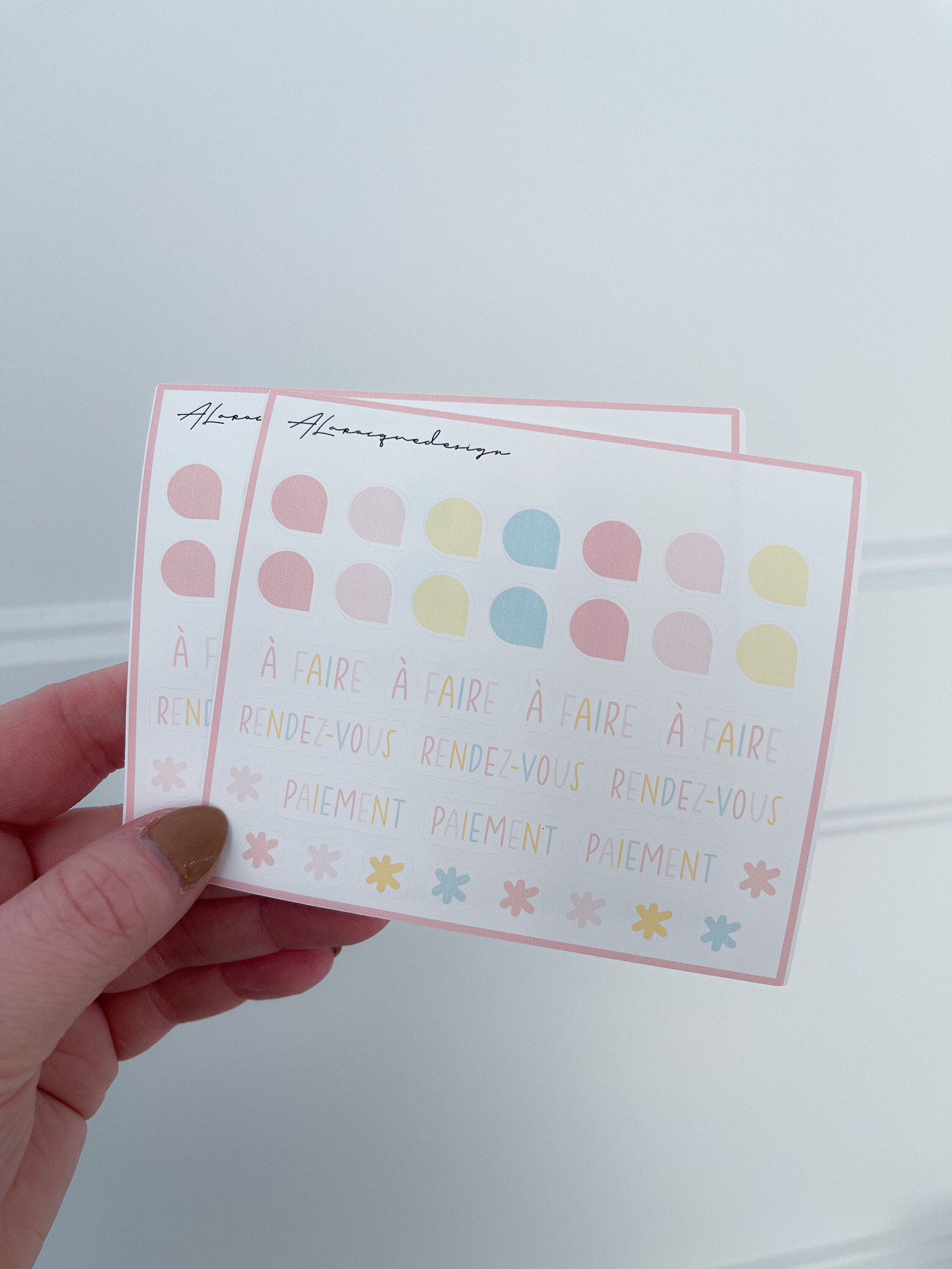 Stickers For Organization Planner Stickers Script Stickers Flowers ...