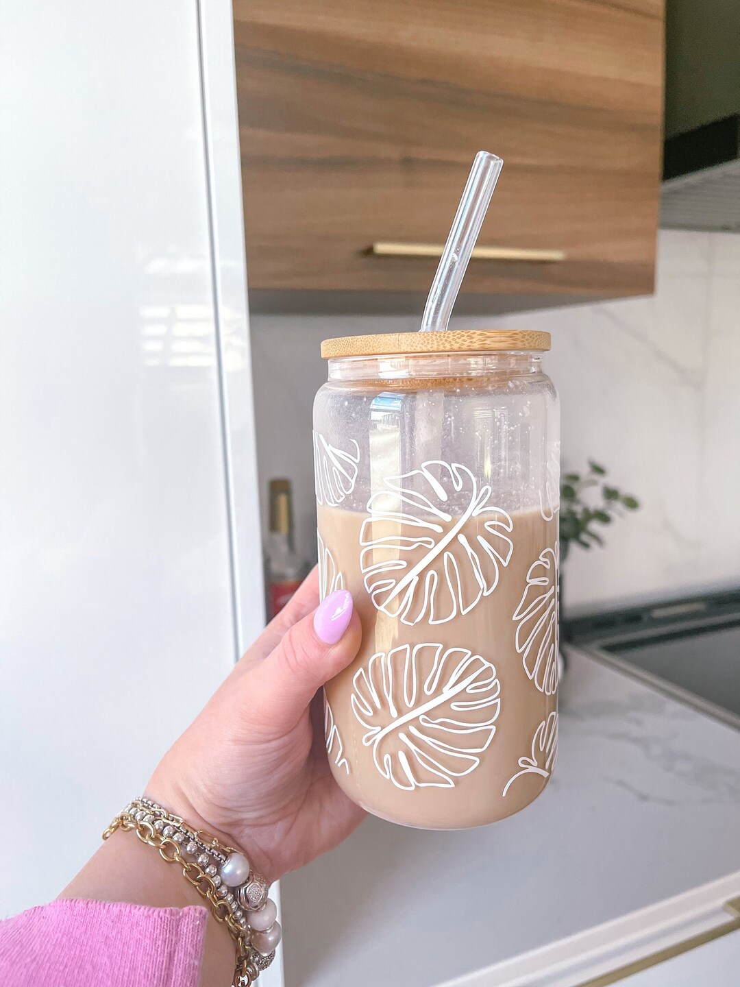 Monstera Bottle Cute Plant Minimalist Cold & Hot - Etsy