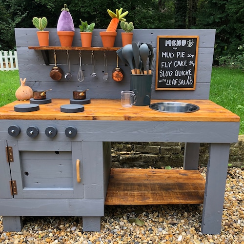 Mini Mud Kitchen With Working Tap UK Delivery Only - Etsy
