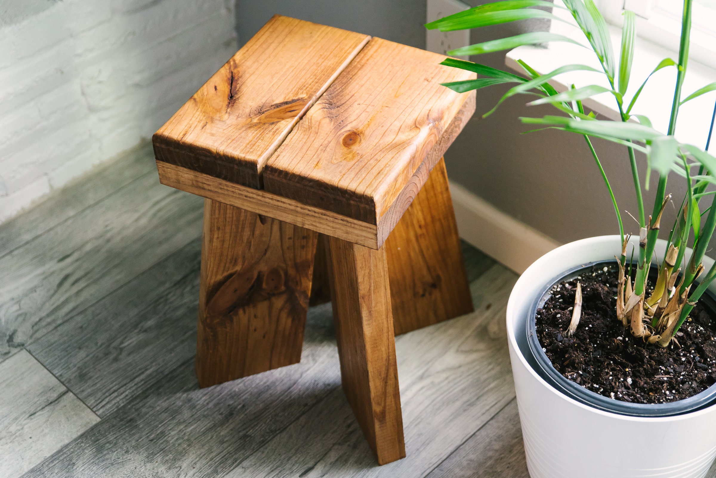 Wooden Stool - Etsy