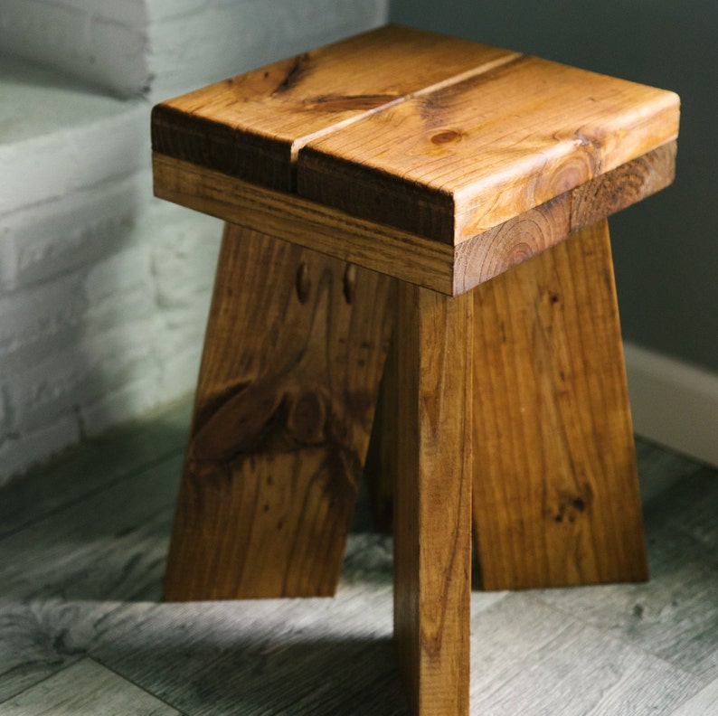 Wooden Stool - Etsy