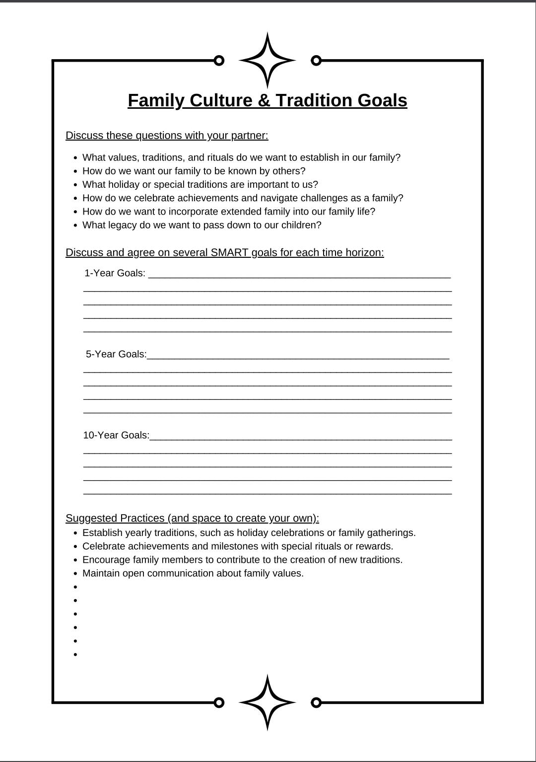 Comprehensive Life Planning Template | 1, 5, & 10-year Goal Planner ...