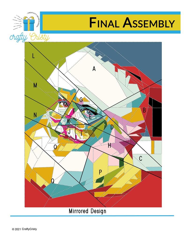 Modern Santa FPP Pattern WPAP Series - Etsy