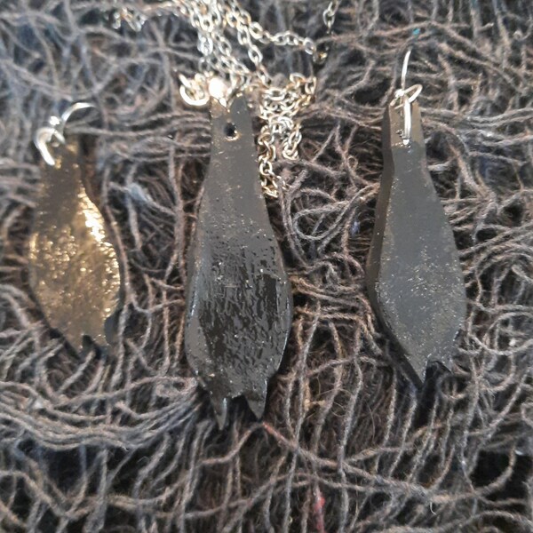 Bat Necklace - Etsy