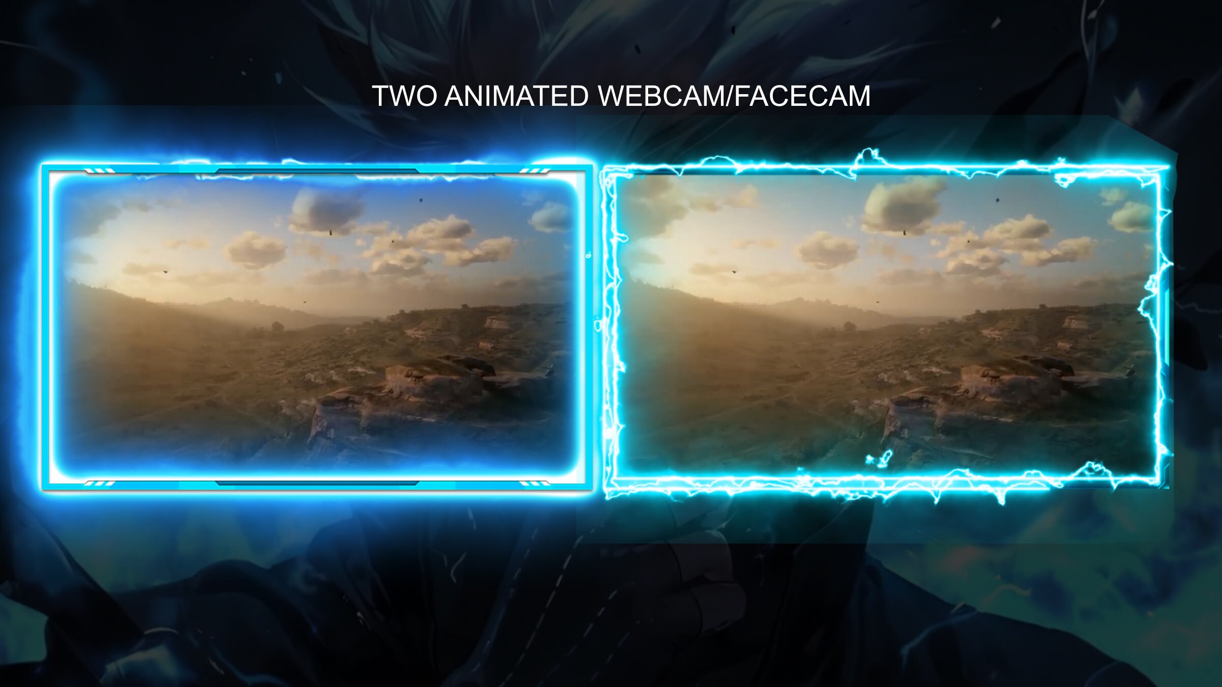 Twitch Overlay - Animated Webcam Facecam Gamecam Overlay Live ...
