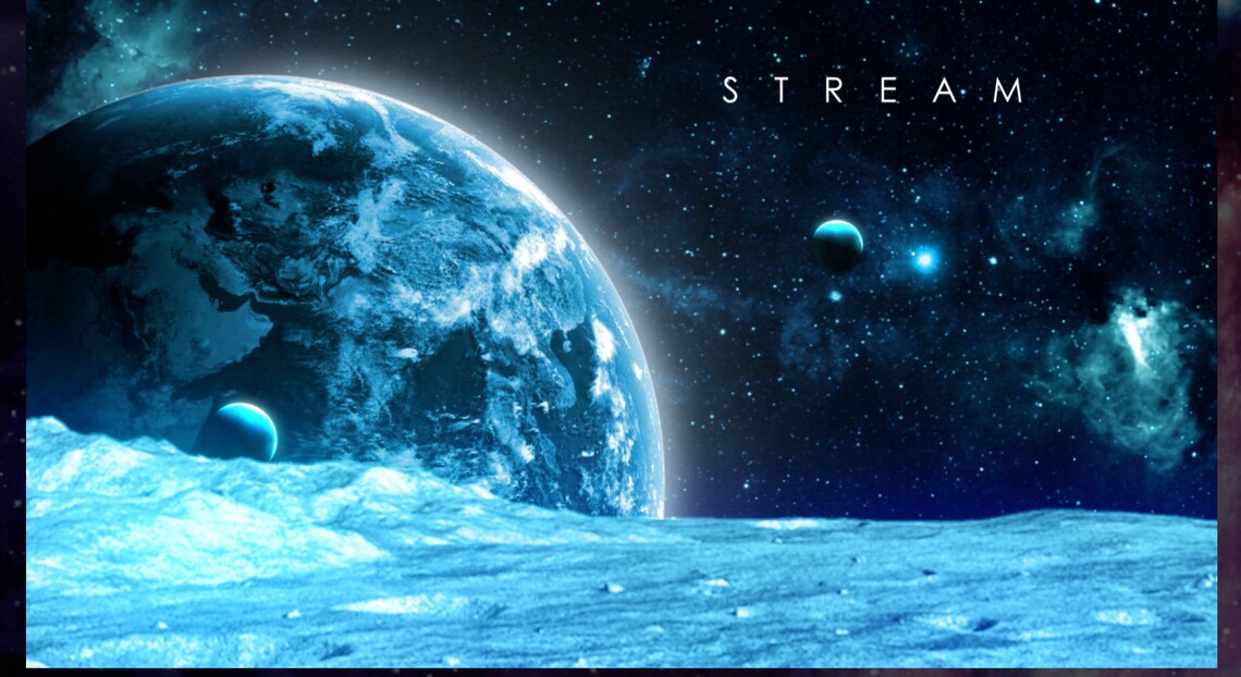 Animated Space Twitch Stream Overlay - Etsy