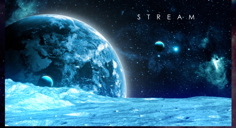 Animated Space Twitch Stream Overlay - Etsy