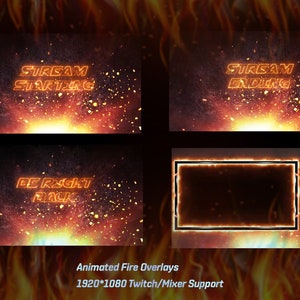 Fire Twitch Animated Stream Package - [animated] - Etsy
