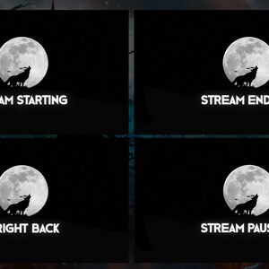 Animated Spirit Wolf Stream Overlays and Scenes Pack for Twitch - Etsy