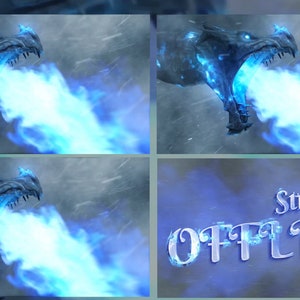 Twitch Dragon Fire Themed Stream Overlay Package Alerts - Etsy