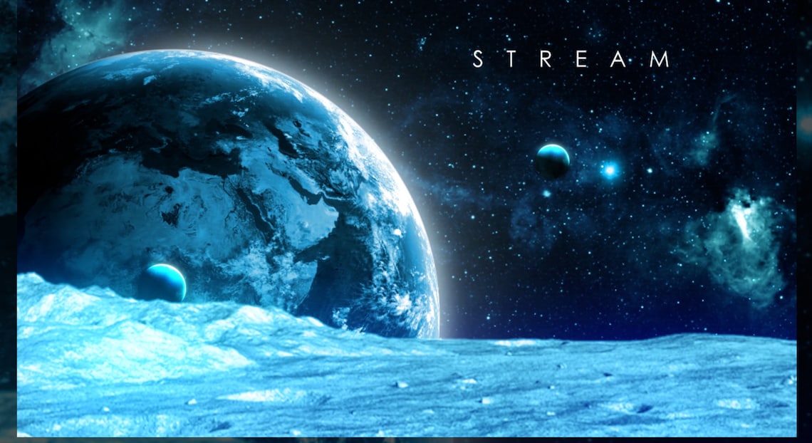 Animated Space Twitch Stream Overlay - Etsy