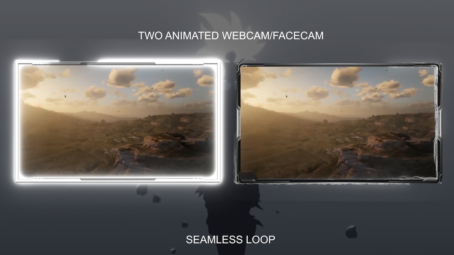 Twitch Overlay Animated Webcam Facecam Gamecam Overlay Live ...