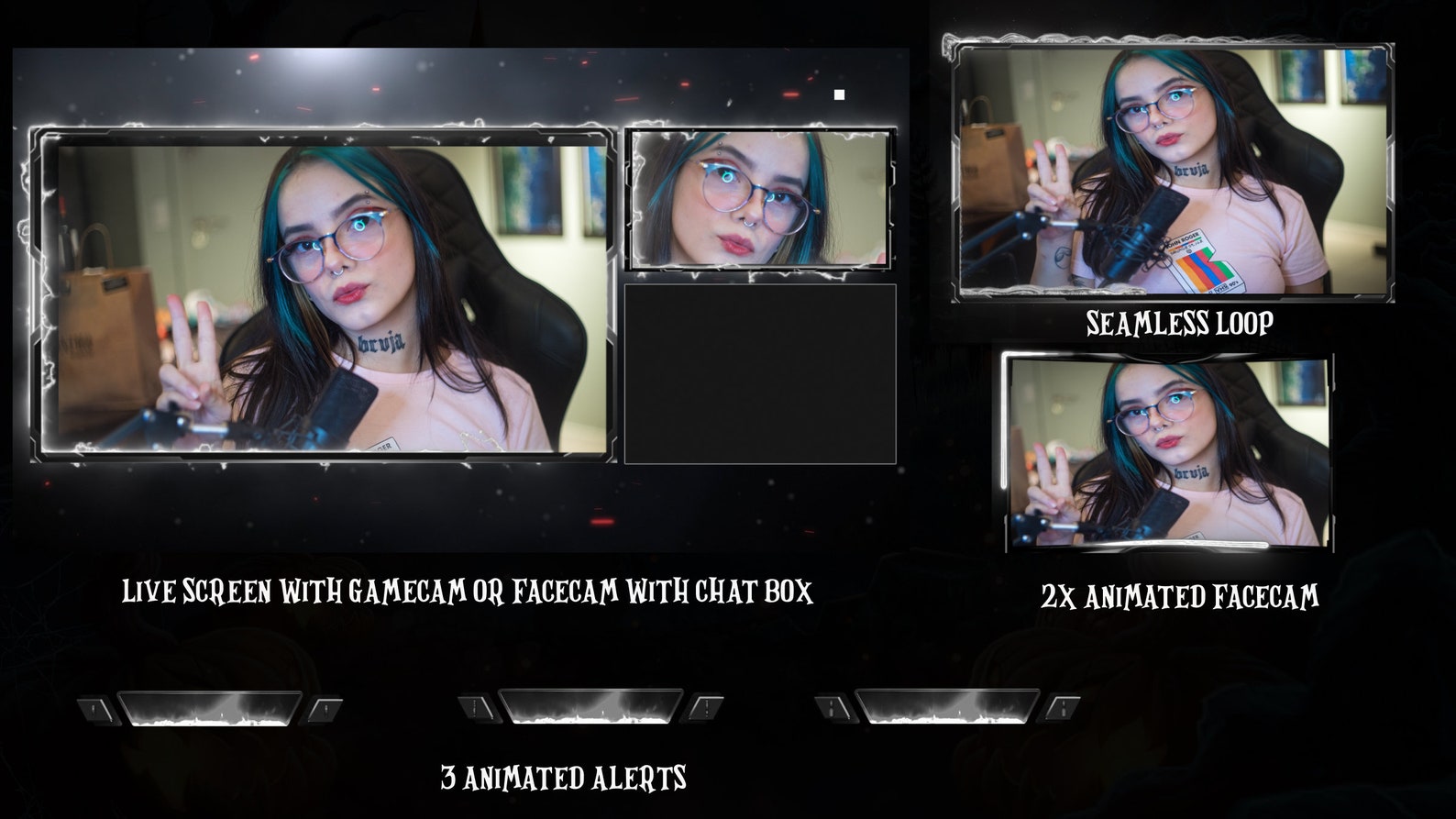 Animated Spirit Wolf Stream Overlays and Scenes Pack for Twitch - Etsy