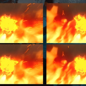 Animated Fire Flames Overlays Alerts Panels Webcam Face-cam Live Screen ...