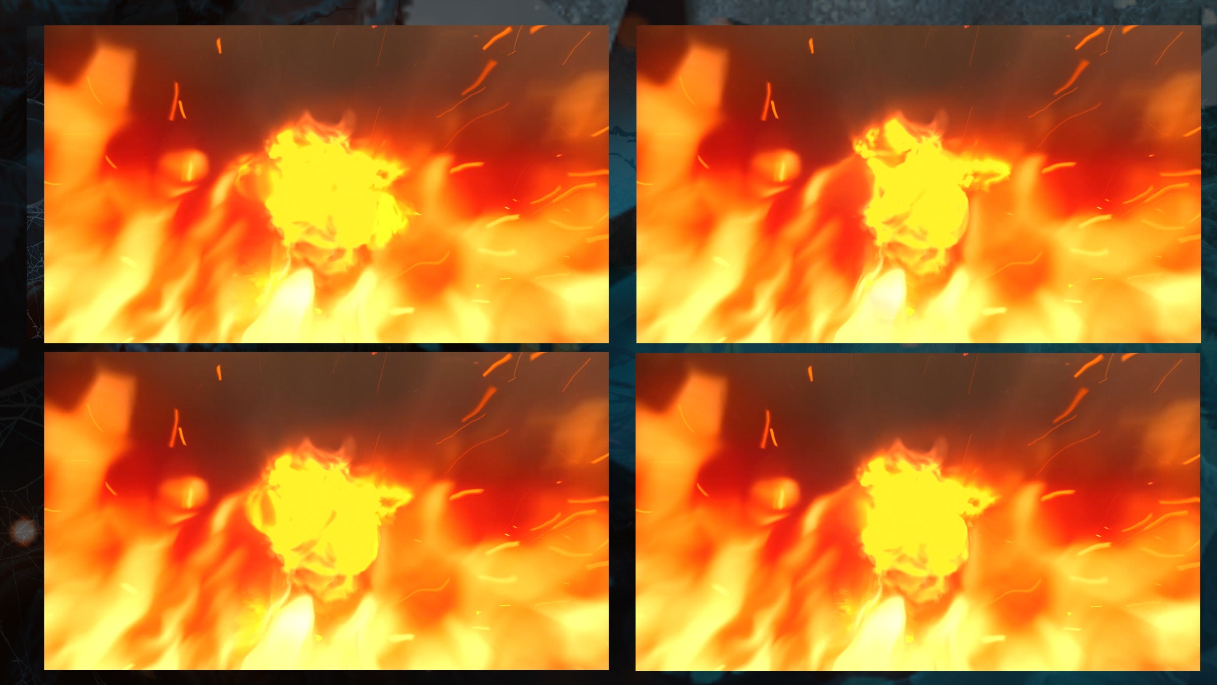 Animated Fire Flames Overlays Alerts Panels Webcam Face-cam Live Screen ...