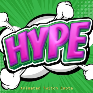 Animated HYPE Emote for Streamers – Perfect for Twitch, Youtube ...