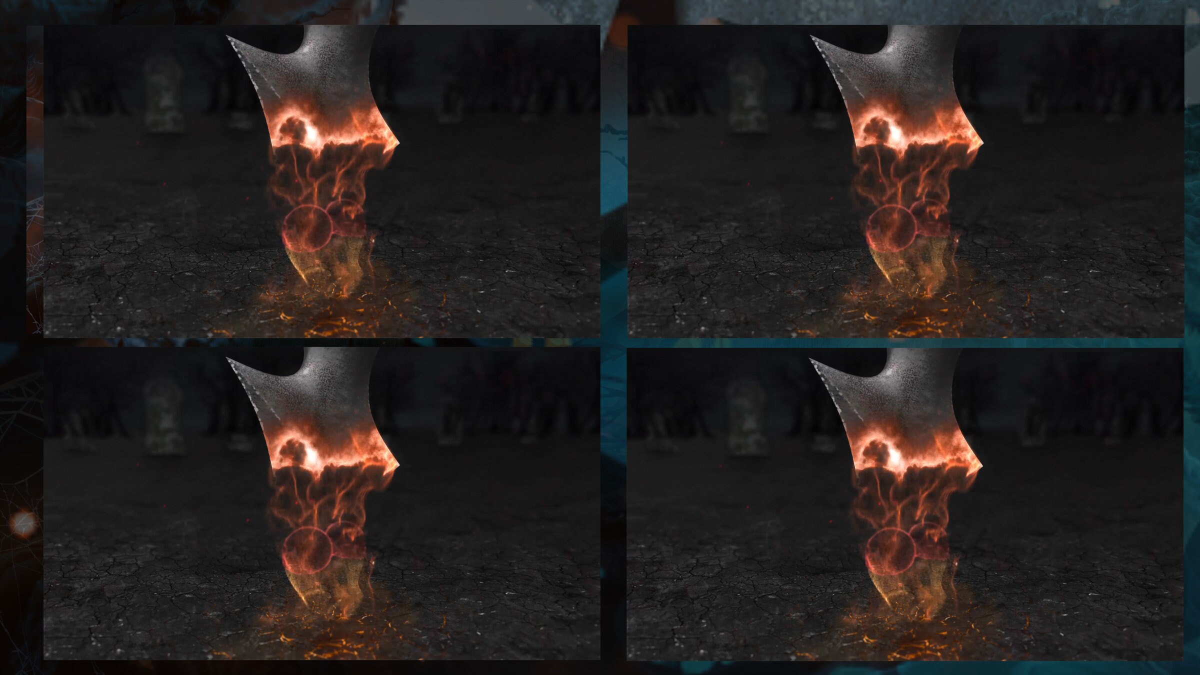 Animated Fire Horror Dark Reaper Stream Overlays and Scenes Pack for ...