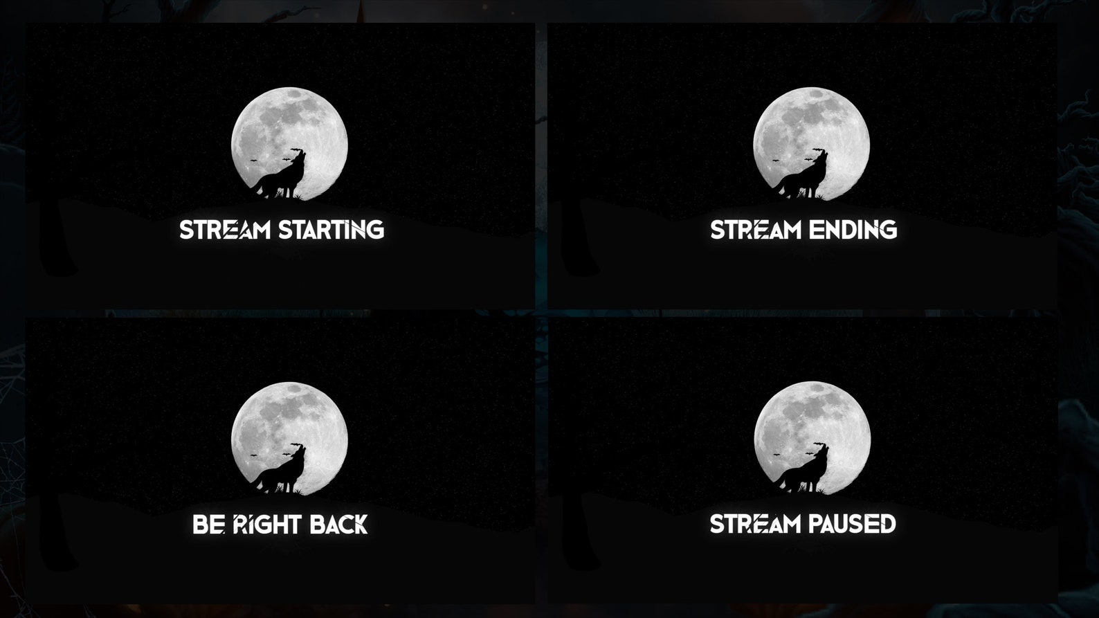 Animated Spirit Wolf Stream Overlays and Scenes Pack for - Etsy
