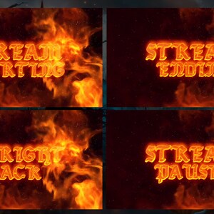 Animated Dragon Fire Twitch Stream Overlay - Etsy