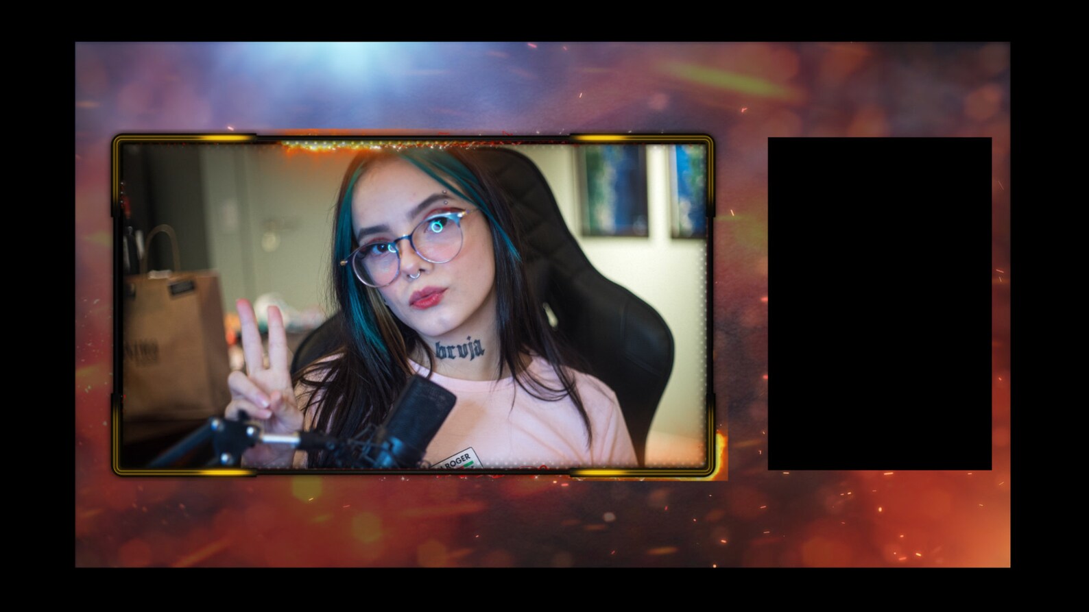 Animated Twitch Fire Overlay Phoenix Stream Pack Scenes Alerts Facecam ...