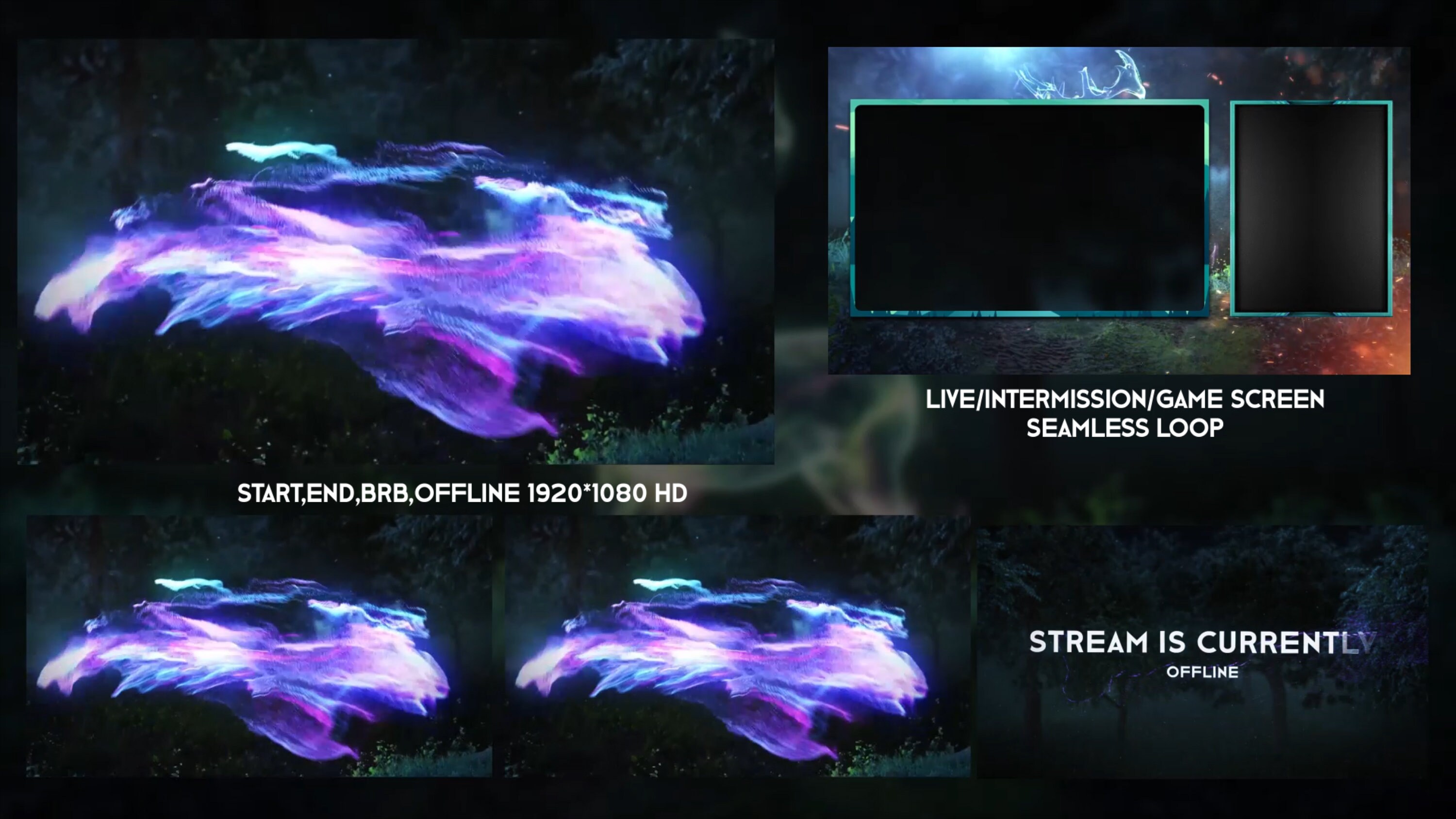 Animated Twitch Streaming Overlay | Etsy UK