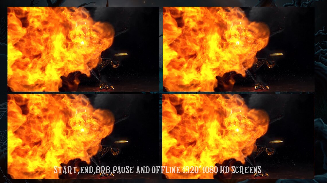 Animated Dragon Fire Twitch Stream Overlay - Etsy