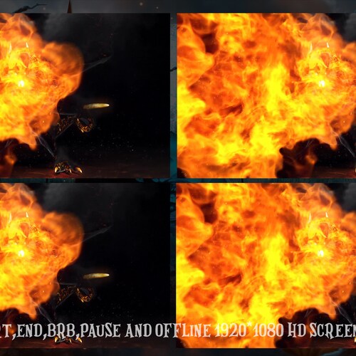 Twitch Dragon Fire Themed Stream Overlay Package Alerts - Etsy