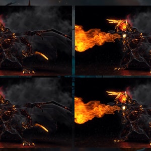 Animated Dragon Fire Twitch Stream Overlay - Etsy