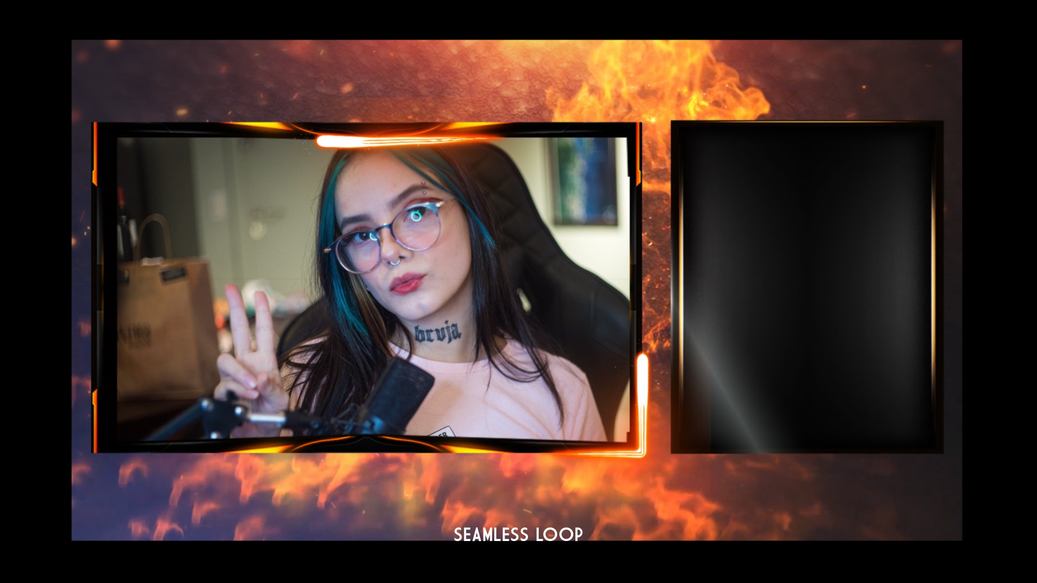 Animated Fire Spirit Lion Stream Overlays and Scenes Pack for Twitch ...