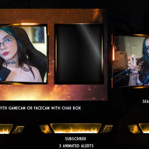 Animated Fire Horror Dark Reaper Stream Overlays and Scenes Pack for ...