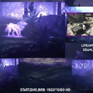 Animated Spirit Wolf Stream Overlays and Scenes Pack for Twitch - Etsy