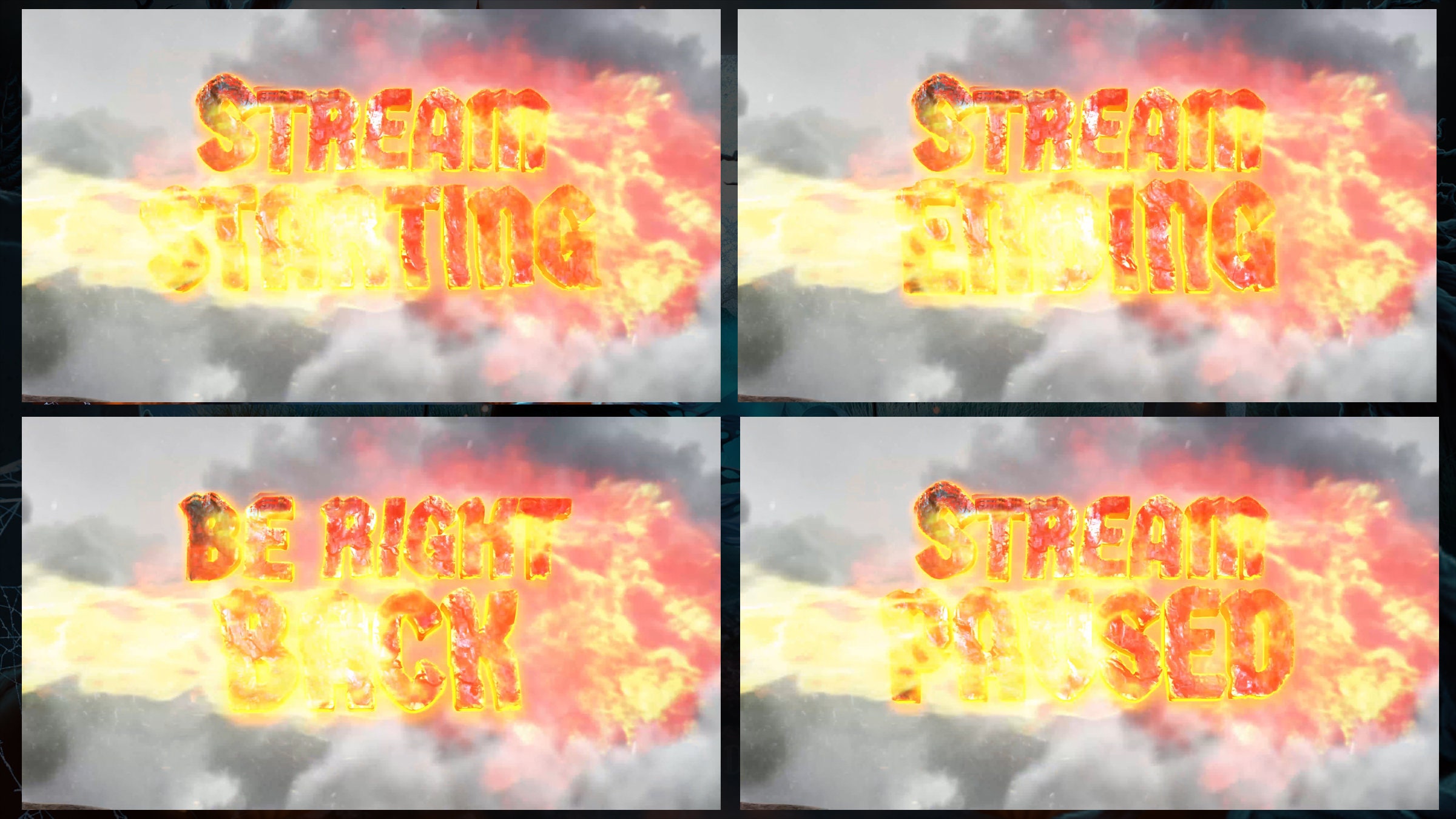 Animated Twitch Fire Overlay House of the Dragon Scenes Alerts Facecam ...