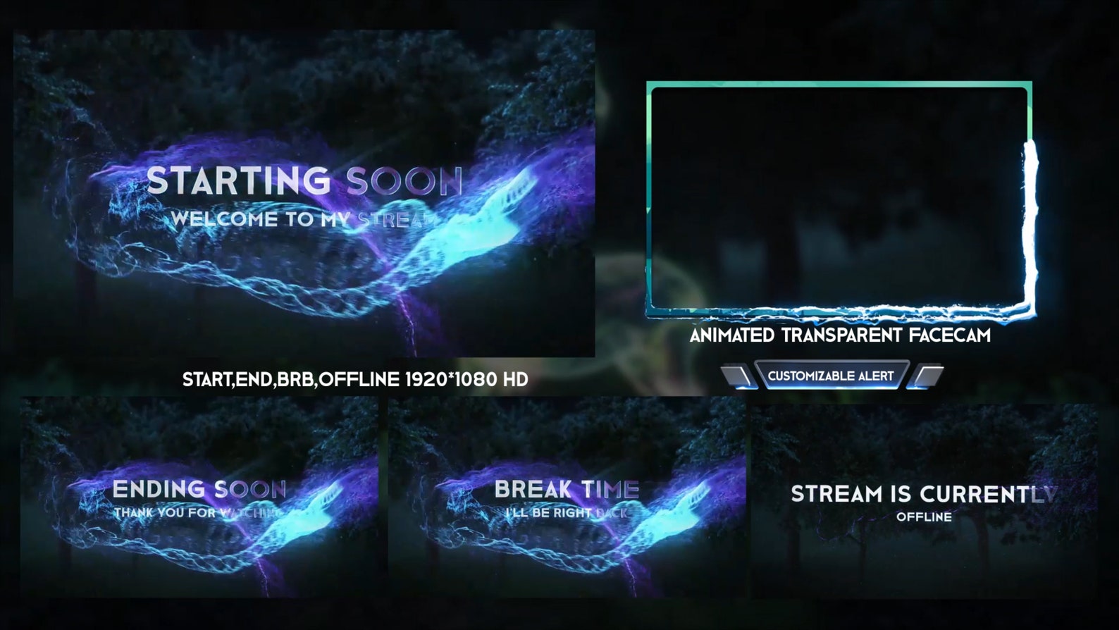 Animated Twitch Streaming Overlay - Etsy Canada