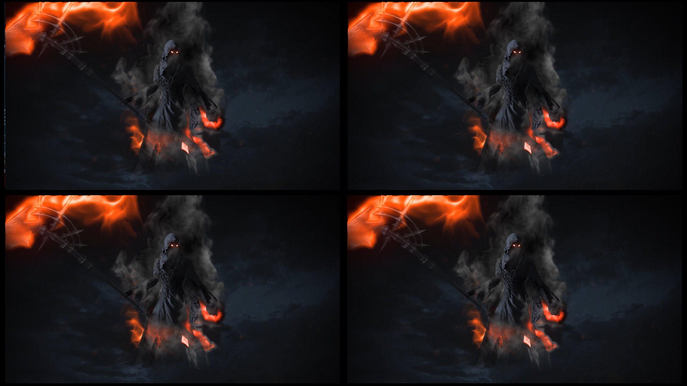 Animated Fire Horror Dark Reaper Stream Overlays and Scenes Pack for ...
