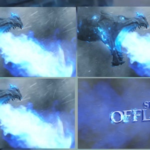 Twitch Dragon Fire Themed Stream Overlay Package Alerts Overlays and ...