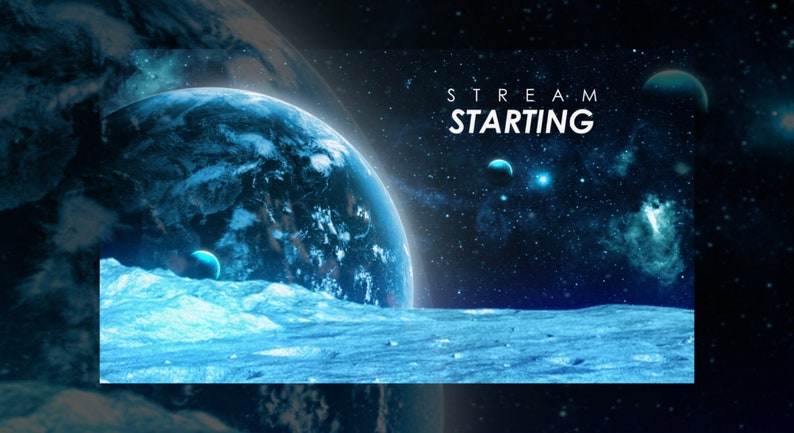 Animated Space Twitch Stream Overlay - Etsy