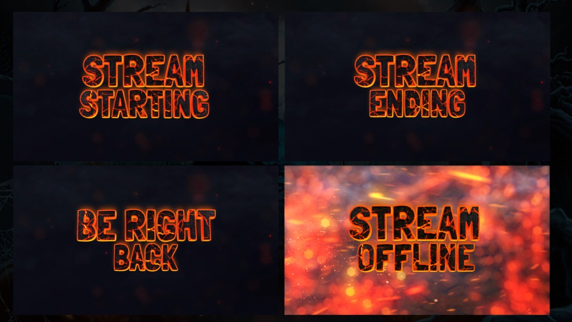 Animated Twitch Fire Overlay Phoenix Stream Pack Scenes - Etsy