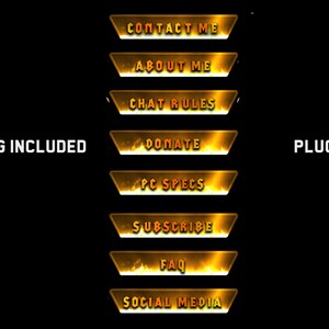 Animated Fire Spirit Lion Stream Overlays and Scenes Pack for Twitch ...