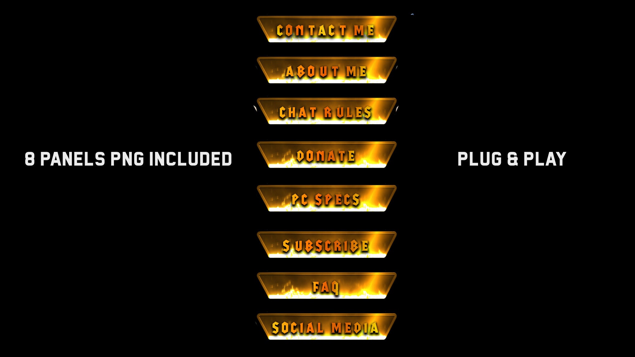 Animated Fire Spirit Lion Stream Overlays and Scenes Pack for Twitch ...