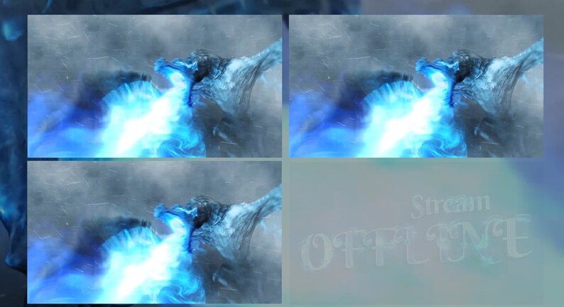 Twitch Dragon Fire Themed Stream Overlay Package Alerts - Etsy