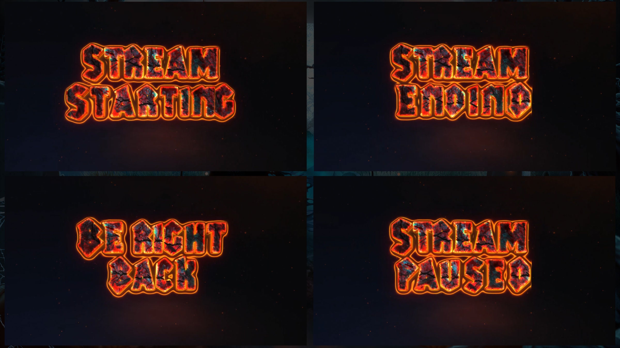 Animated Fire Spirit Lion Stream Overlays and Scenes Pack for Twitch ...