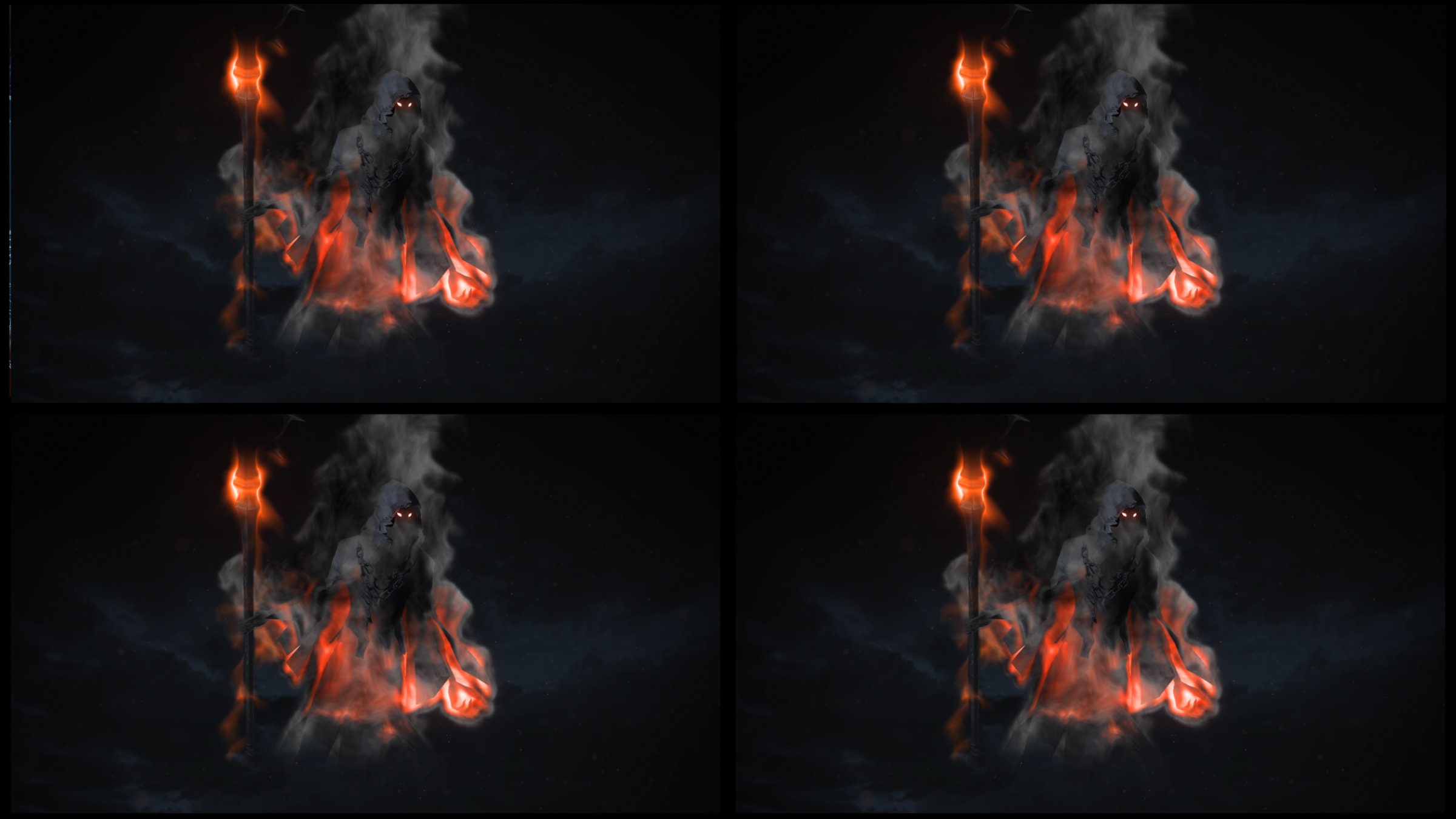 Animated Fire Horror Dark Reaper Stream Overlays and Scenes Pack for ...